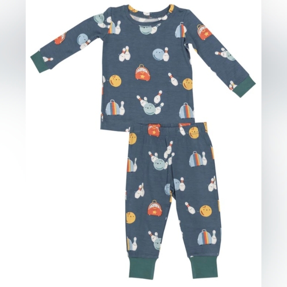 Angel Dear | Pajamas | Angel Dear Bamboo Bowling Long Sleeve Loungewear ...